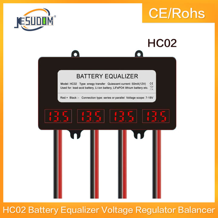 HA02 HC02 Battery Equalizer 48V 4 x 12V Battery Balancer Charger for ...