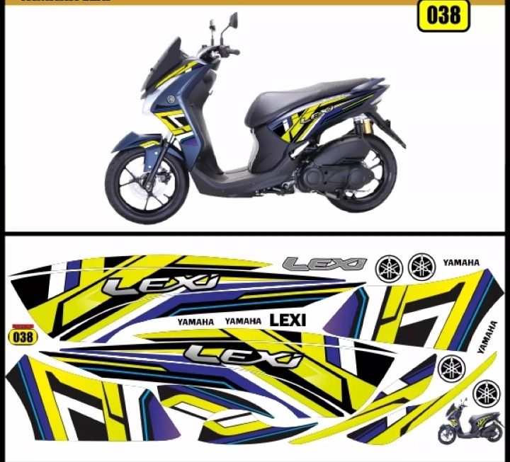 striping/sticker variasi yamaha lexy / lexi | Lazada Indonesia