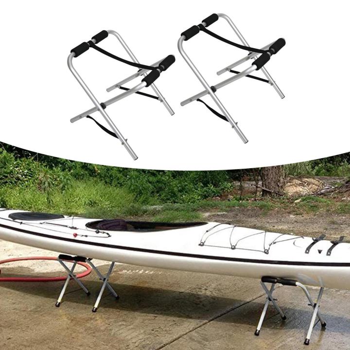 WBMOON 2x Folded Kayak Stands Standing Racks for SUP Paddle Boards ...