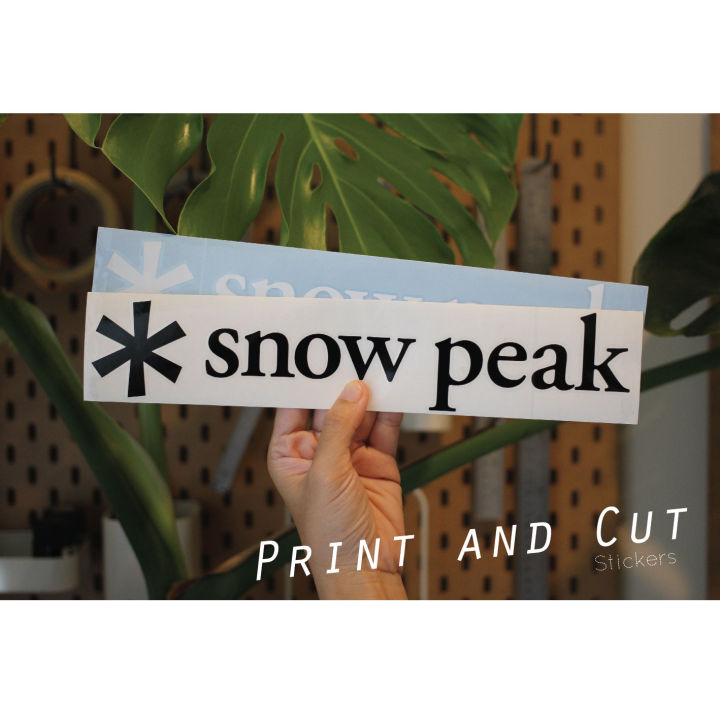 สติ๊กเกอร์ งานไดคัท ลาย Snow peak มีหลายสี มีหลายขนาดให้เลือก | Lazada ...