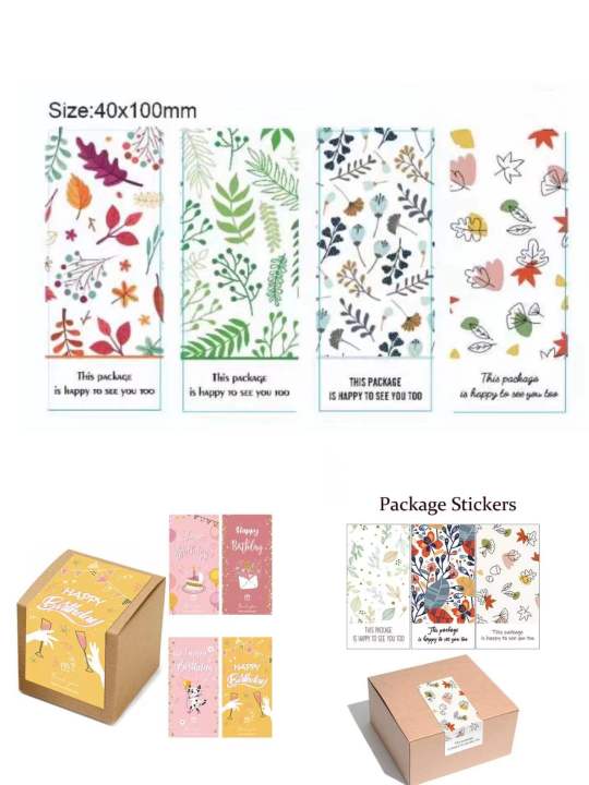 120 pcs/roll Rectangle Sticker Label Sticker Gift Box Sealing Sticker ...