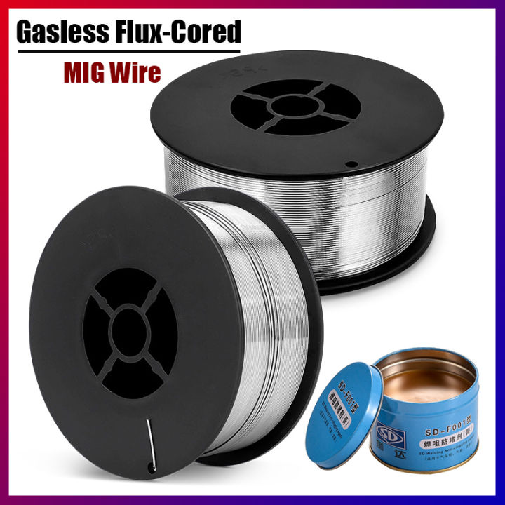 MIG Wire Gasless Flux Cored 0.8mm/1mm 1kg Mild / Carbon Steel Gasless Stainless Steel Wire ...
