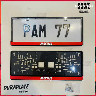 MOTUL License Plate Frame Holder FOR PHILIPPINES CAR PLATES 2 pcs with ...