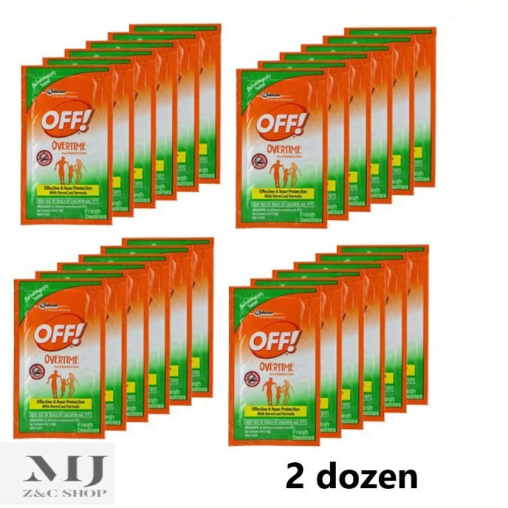 ( 1 DOZEN / 2 DOZEN ) OFF LOTION OVERTIME SACHET Anti-mosquito 6ml ...