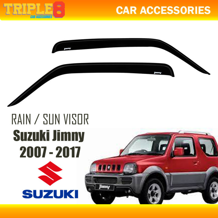 Suzuki Jimny 2007 - 2017 Model Rain Visor Door Visor Rain gutter ...