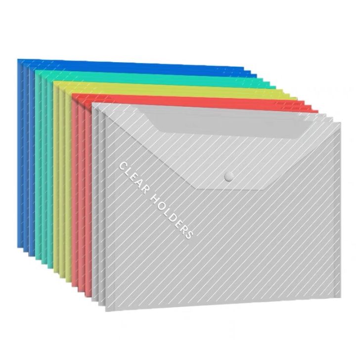 [KOH] A4 Size Button File / Plastik File / Folder A4 | Lazada