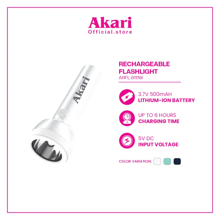 Akari Rechargeable Handy Light (ARFL-8111) - Flashlight | Lazada PH