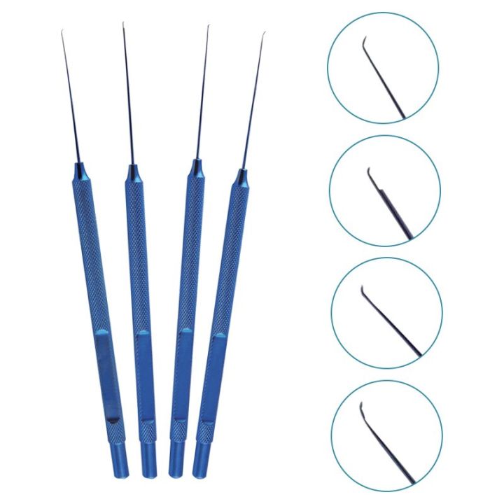 Titanium Retinal Hook Eye Micro Hook Ophthalmic Eye Instrument Four ...