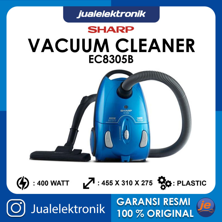 Sharp Vacuum Cleaner 400 Watt Blue Biru – EC8305B / EC-8305 / EC 8305 ...