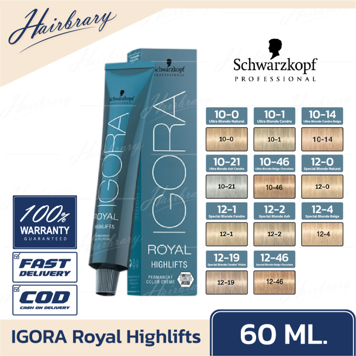 Schwarzkopf ชวาร์สคอฟ IGORA Royal Highlifts อีโกร่า รอแยล ไฮลิฟท์ ครีม ...