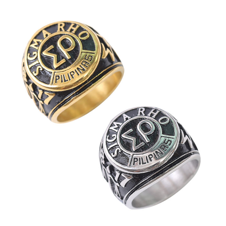 Fashion Stainless Steel Jewelry SIGMA RHO Rings for Men Size 7-14 ...