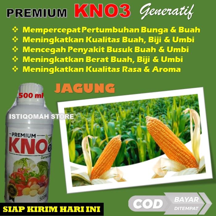 Pupuk Tanaman Jagung Cepat Berbuah Lebat Premium KNO3 500ML Pupuk Tanaman Jagung Fase Generatif ...