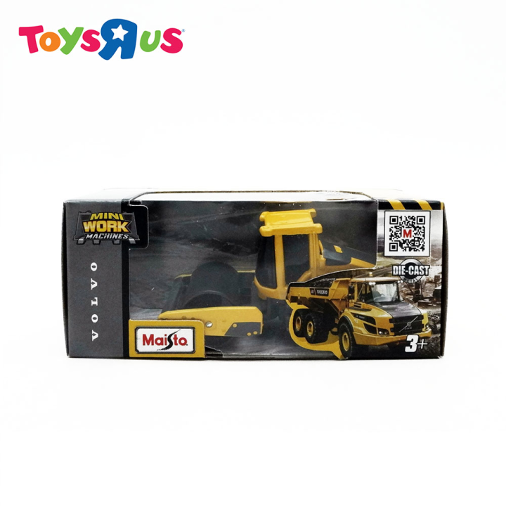 Maisto Volvo Construction 3" Die-Cast - Soil Compactor With Smooth Drum ...