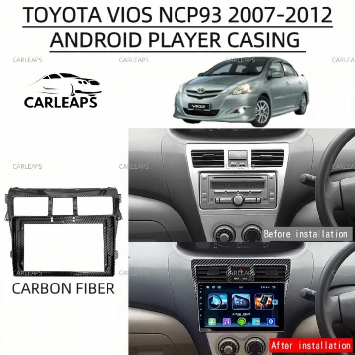 Carleaps toyota vios ncp93 2007-2012 Carbon fiber car android player ...
