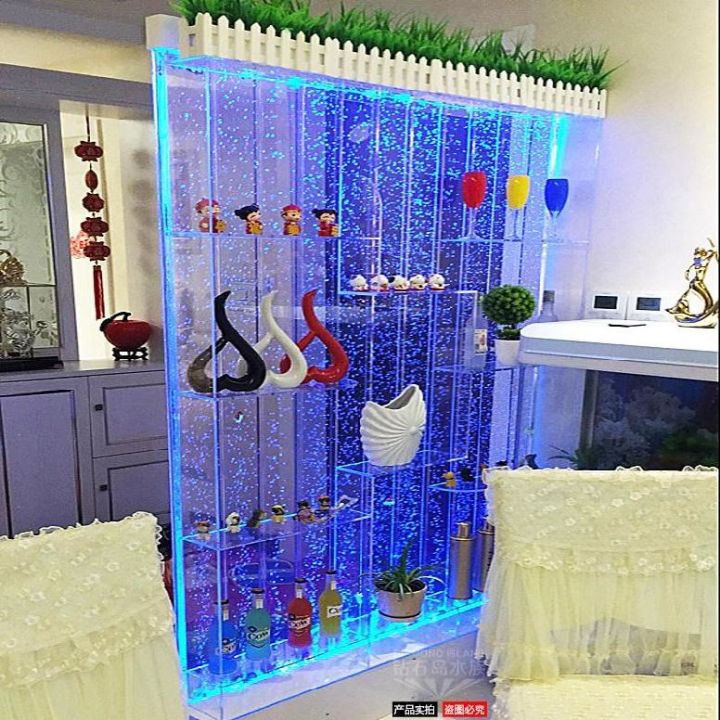 Water screen landscaping LED lights flashing scene bubble bubble wall ...