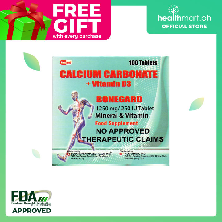 60% OFF! Bonegard (10 tablets) Calcium Carbonate + Vitamin D3 ...