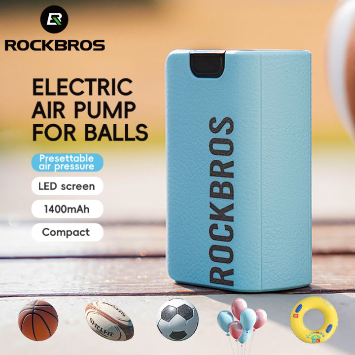 ROCKBROS Balls Electric Air Pump Swim Ring Wireless Mini Portable Long ...