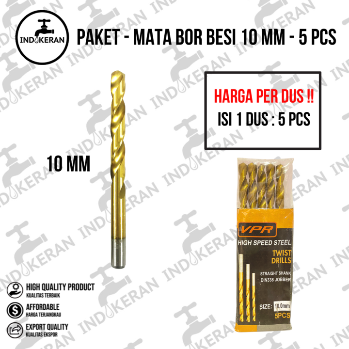 1 BOX Mata Bor Besi 10 MM - 5 PCS | Lazada Indonesia