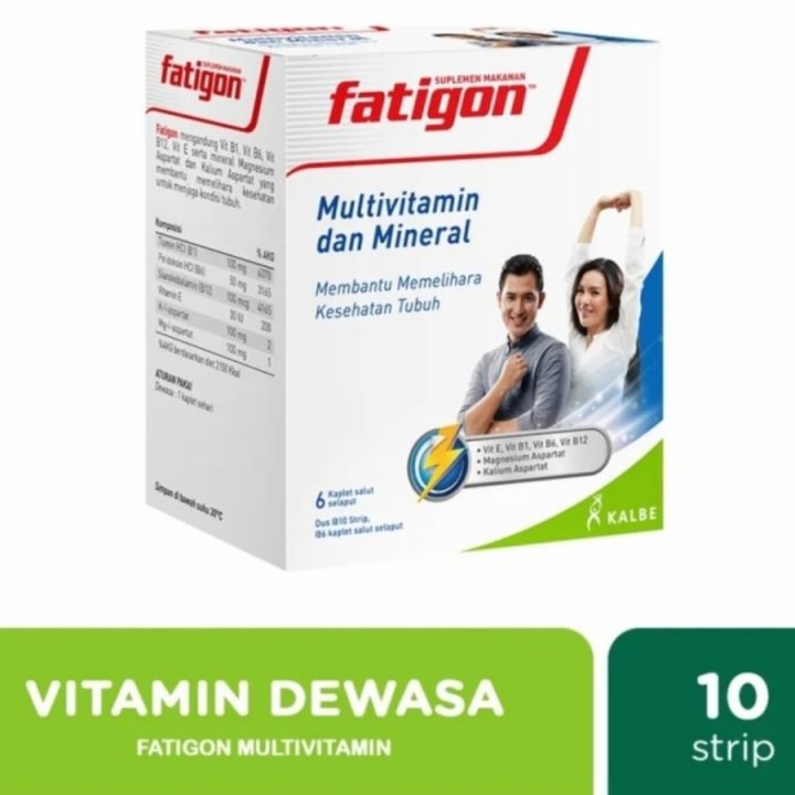 Suplemen makanan Multivitamin dan Mineral FATIGON | Lazada Indonesia