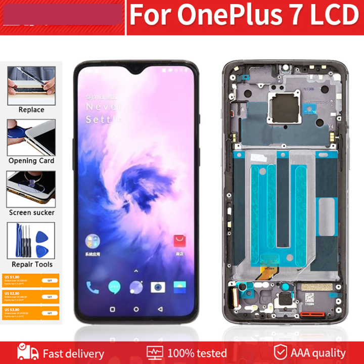 จอ LCD แบบดั้งเดิม6.41 "สำหรับ OnePlus 7 1+ 7 /1+ 7T / 1+ 7T Pro/ 1+ 7 ...