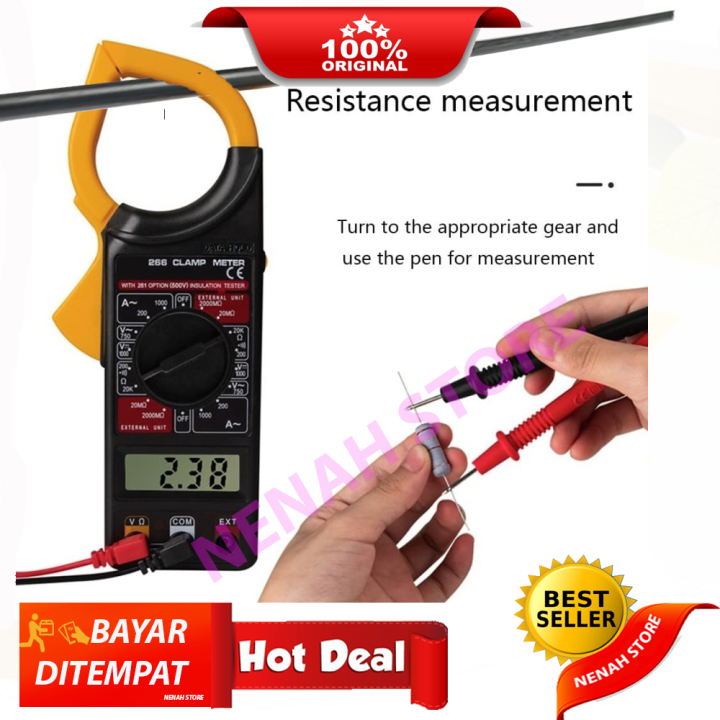 Terbaik Digital Clamp Multimeter Tang Ampere DC 1000 V/ AC 750vAC ...