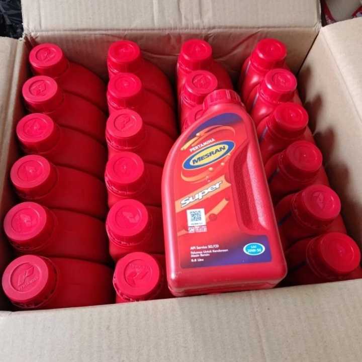 Mesran super 800 ml..Oli Mesran pertamina 1 dus 24 botol | Lazada Indonesia