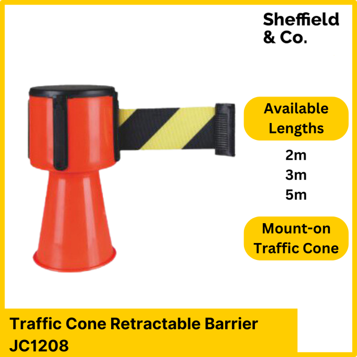 Sheffield Traffic Cone Retractable Barrier (2m, 3m, 5m) (JC1208 ...