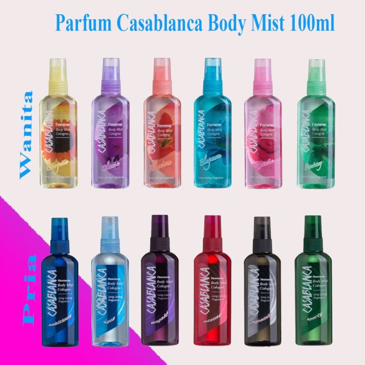 Casablanka Body Mist Parfume Parfum Casablanca pria dan wanita 100ml by ...