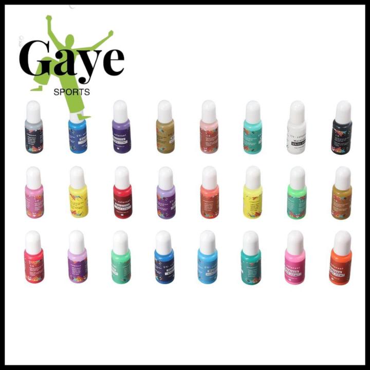 GS 16 Colors Epoxy Resin Pigment 24 Colors 10ML Resin Coloring Paint ...