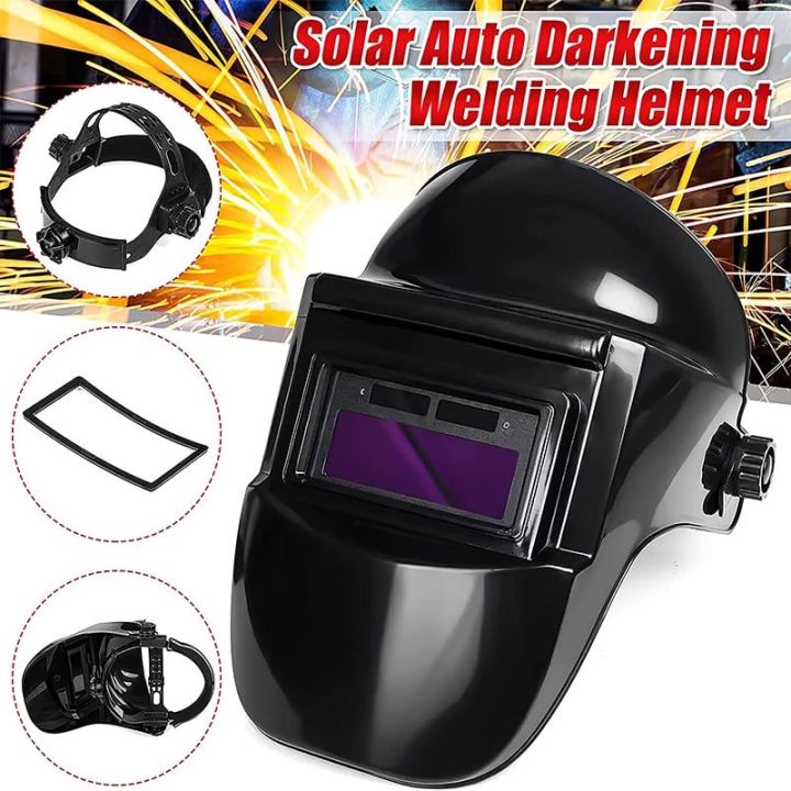 Solar Powered Auto Darkening Welding Glasses Welding Mask Face ...