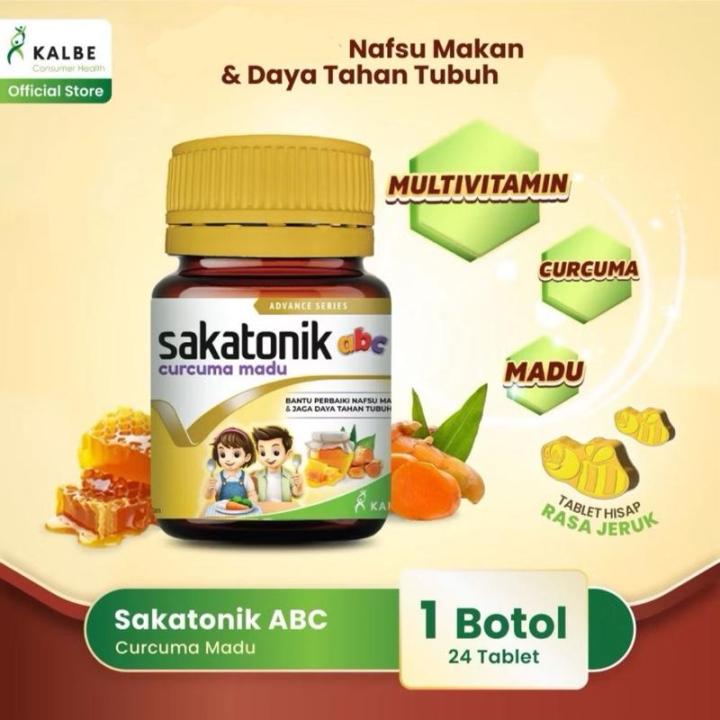 Sakatonik ABC Curcuma Madu - Vitamin Nafsu Makan Anak Imun Tubuh Baik ...