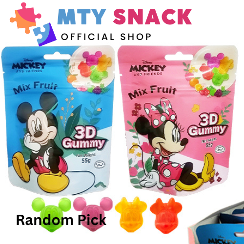 [MTY] Beardy Mickey 3D Gummy Sweet 55gm | Lazada