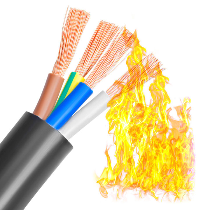 RVV Cable 4 Core Pure Copper Retardant Power Cord Sheath Wire Flexible ...