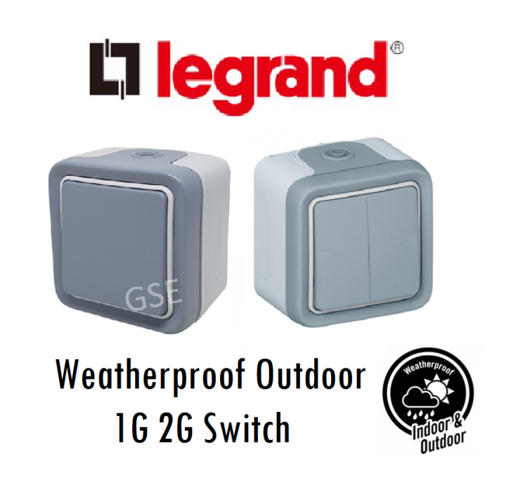 Legrand Outdoor Weatherproof 1Gang 2Gang Switch IP55 1G 2G Waterproof ...