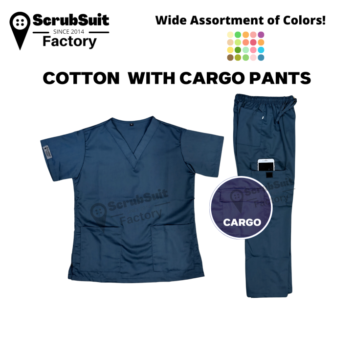 Cotton Scrubsuit Factory Cargo Pants | Lazada PH