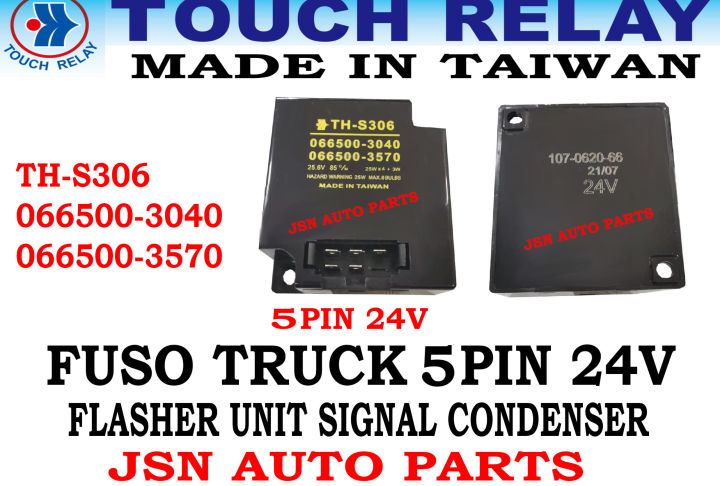 TH-S306 5PIN 24V FLASHER UNIT FUSO TRUCK LORRY SIGNAL CONDENSER RELAY ...