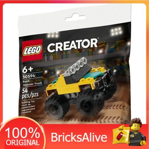 [BricksAlive] LEGO CREATOR Rock Monster Truck MISP Polybag 30594 | Lazada