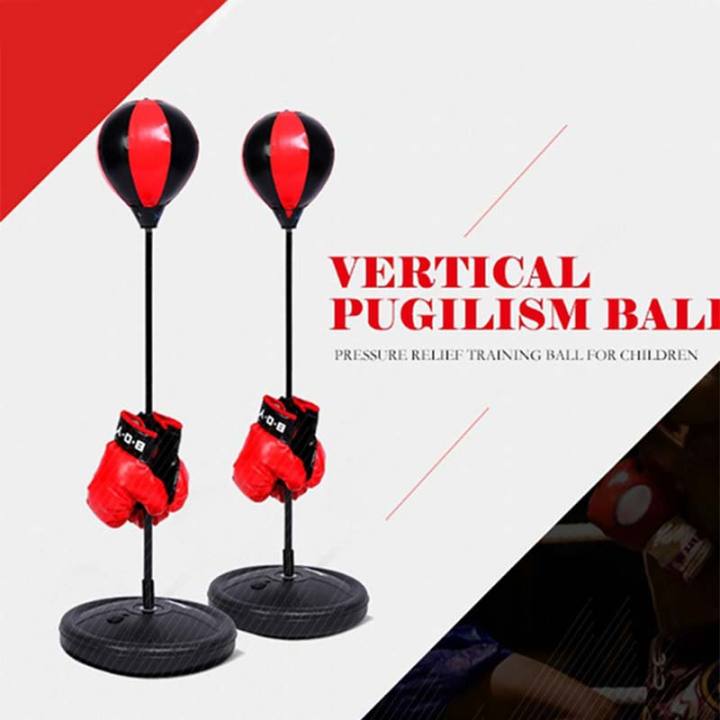 Punching Ball Bag Speed Boxing Training Set With Gloves Reflex Speed ...