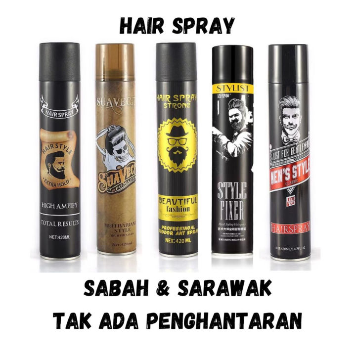 [MALAYSIA READY STOCK] Home Park 420ml Hair Spray Strong Hold Saloon ...