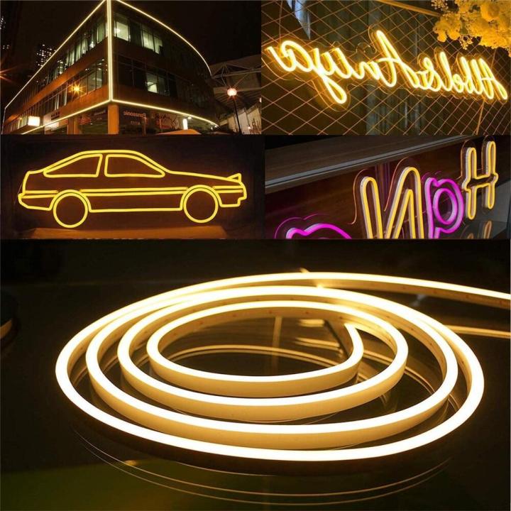 Warm Light LED Strip Light waterproof Cuttable AC 220V flexible rope ...
