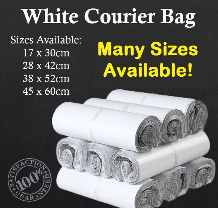 White Poly Mailer Courier Bag Polymailer Polymer. Ship from Singapore ...