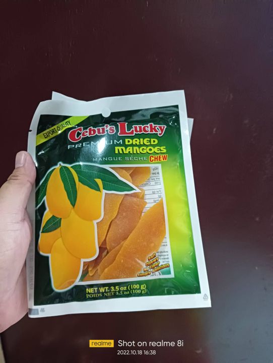 Best of Cebu/ 10 packs of Cebu Lucky Premium Dried Mango In 100 grams ...