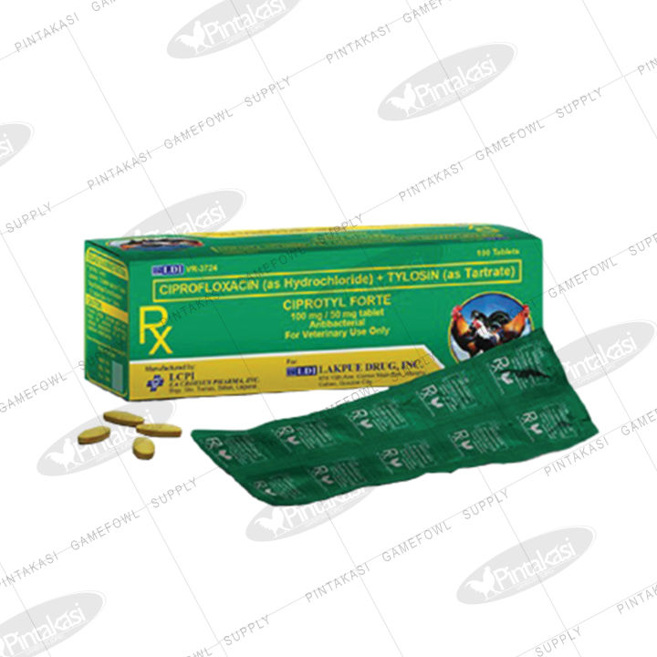 PINTAKASI 1 box 100 tablets of Ciprotyl Forte Tablet Anti CRD Coryza ...