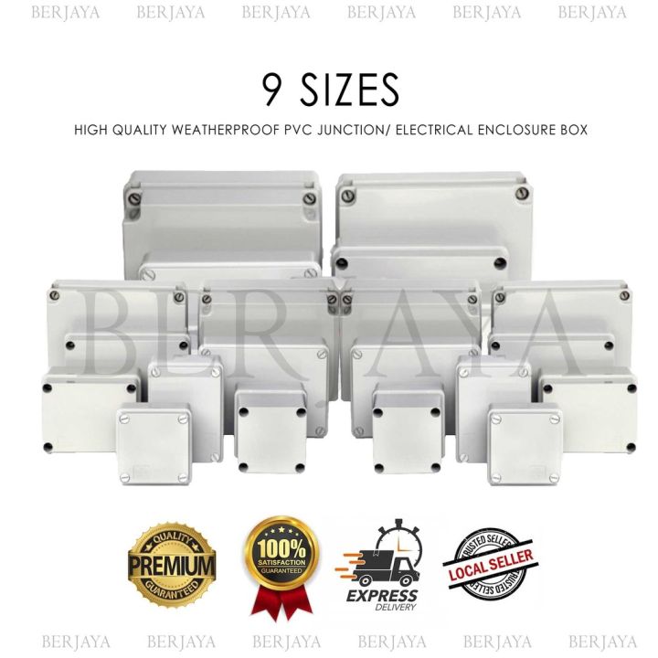 9 sizes High Quality Outdoor Weatherproof PVC Junction/ Electrical ...