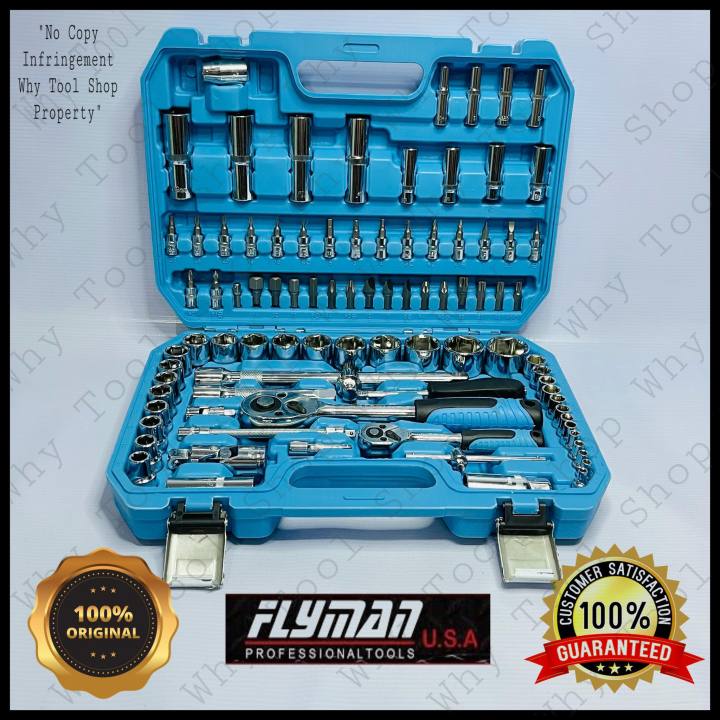 FLYMAN USA HEAVY DUTY 94PCS SOCKET WRENCH SET | Lazada PH