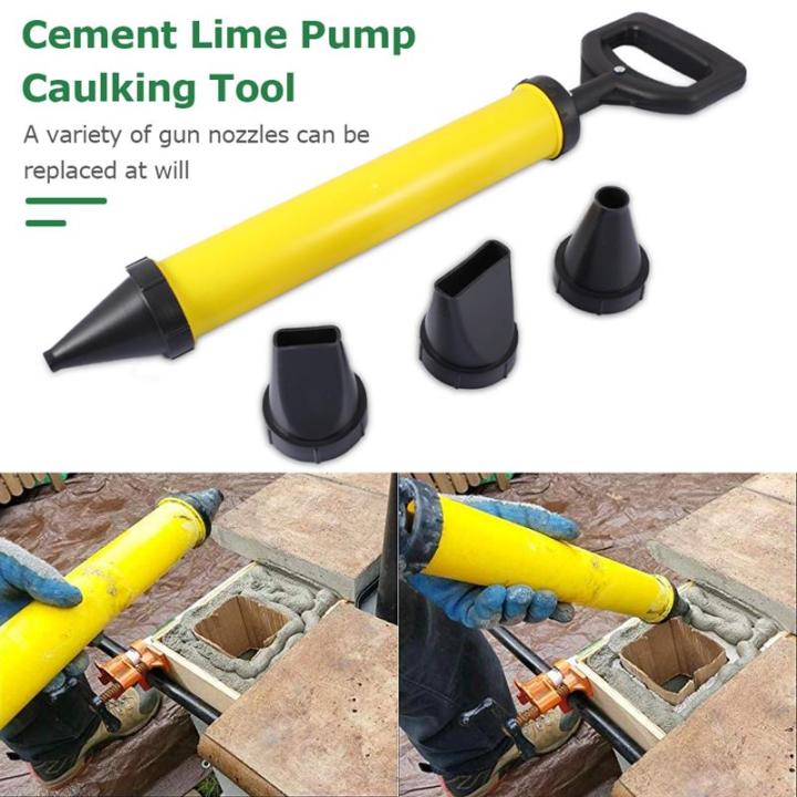คุณภาพสูงปืนกาวซีเมนต์มะนาวปั๊ม Grouting Mortar Syringe Applicator ...