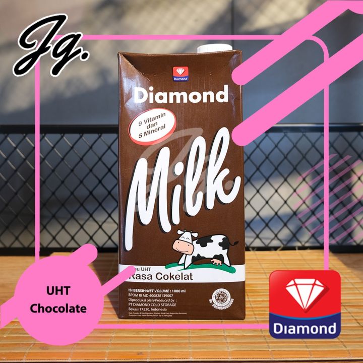Susu UHT Diamond Milk Chocolate 1Ltr 1000 ml | Lazada Indonesia