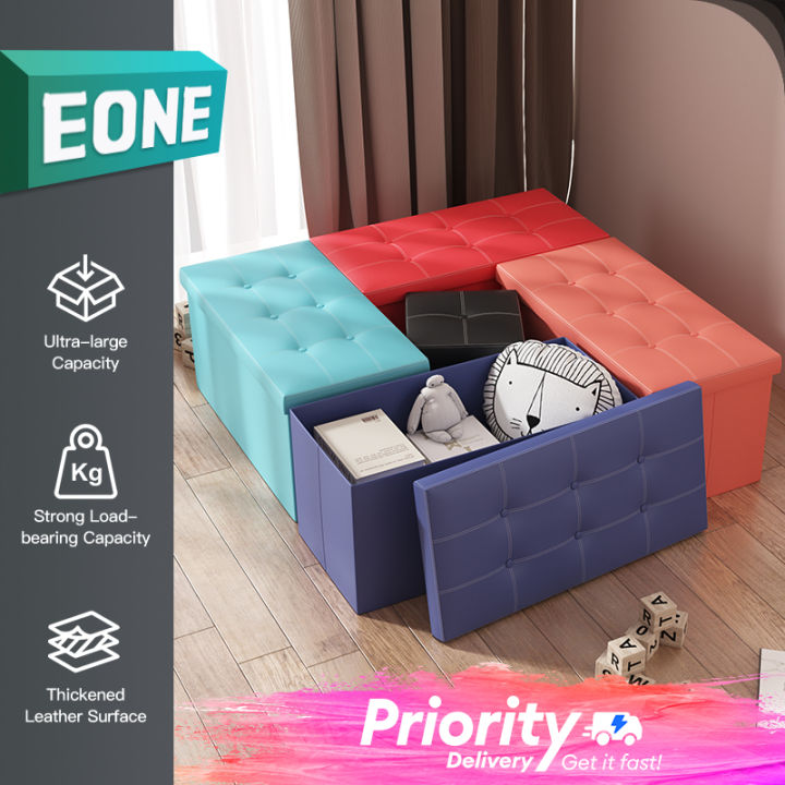 EONE Sofa Storage Stool Ottoman Sofa Folding Box Folding Storage Box ...