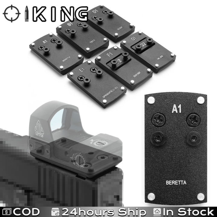 Oiking Optics Sight Scope Pis-tol Mount Plate Adapter For Beretta S&W M ...