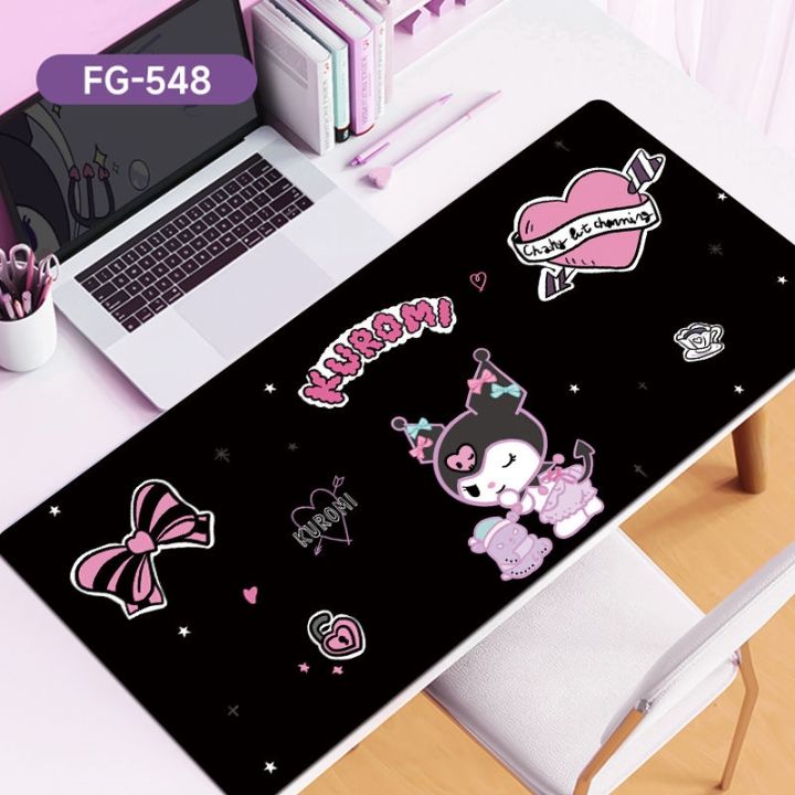 Kuromi Mouse Pad Extra Large Cute Girls Desk Pad Office Desktop Pad ...